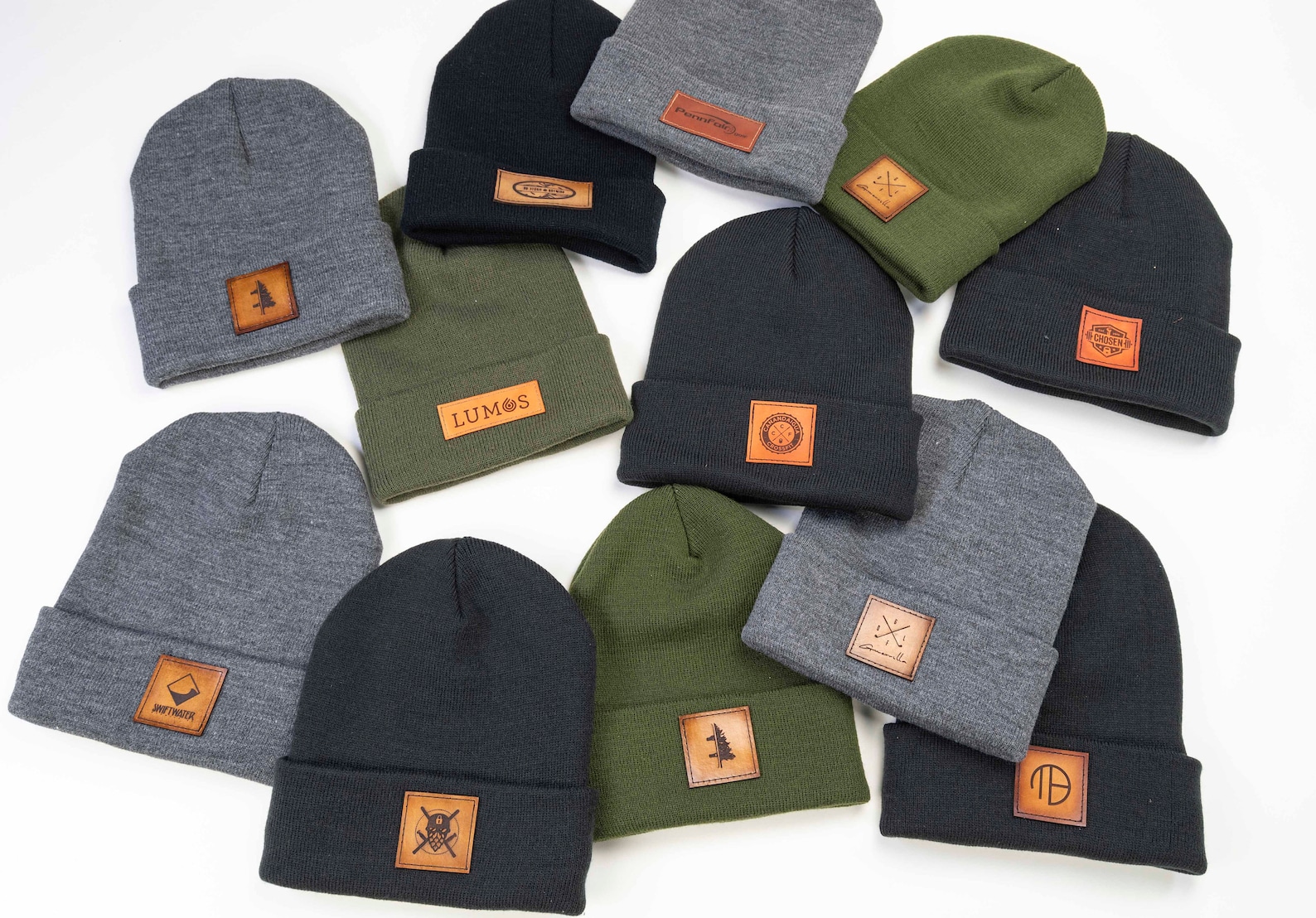 Custom Leather Patch Hats Classic Winter Hats Custom | Etsy