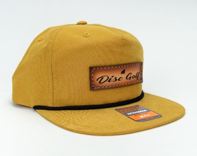 Custom Leather Patch Baseball Hats Sewn on Hand Finished Leather Custom ...