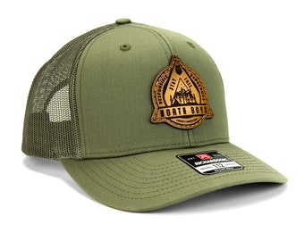 Custom Leather Patch Baseball Hats Sewn on Hand Finished - Etsy