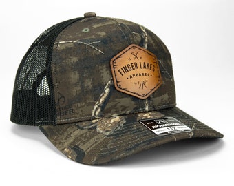 Custom Leather Patch Baseball Hats Sewn on Hand Finished - Etsy