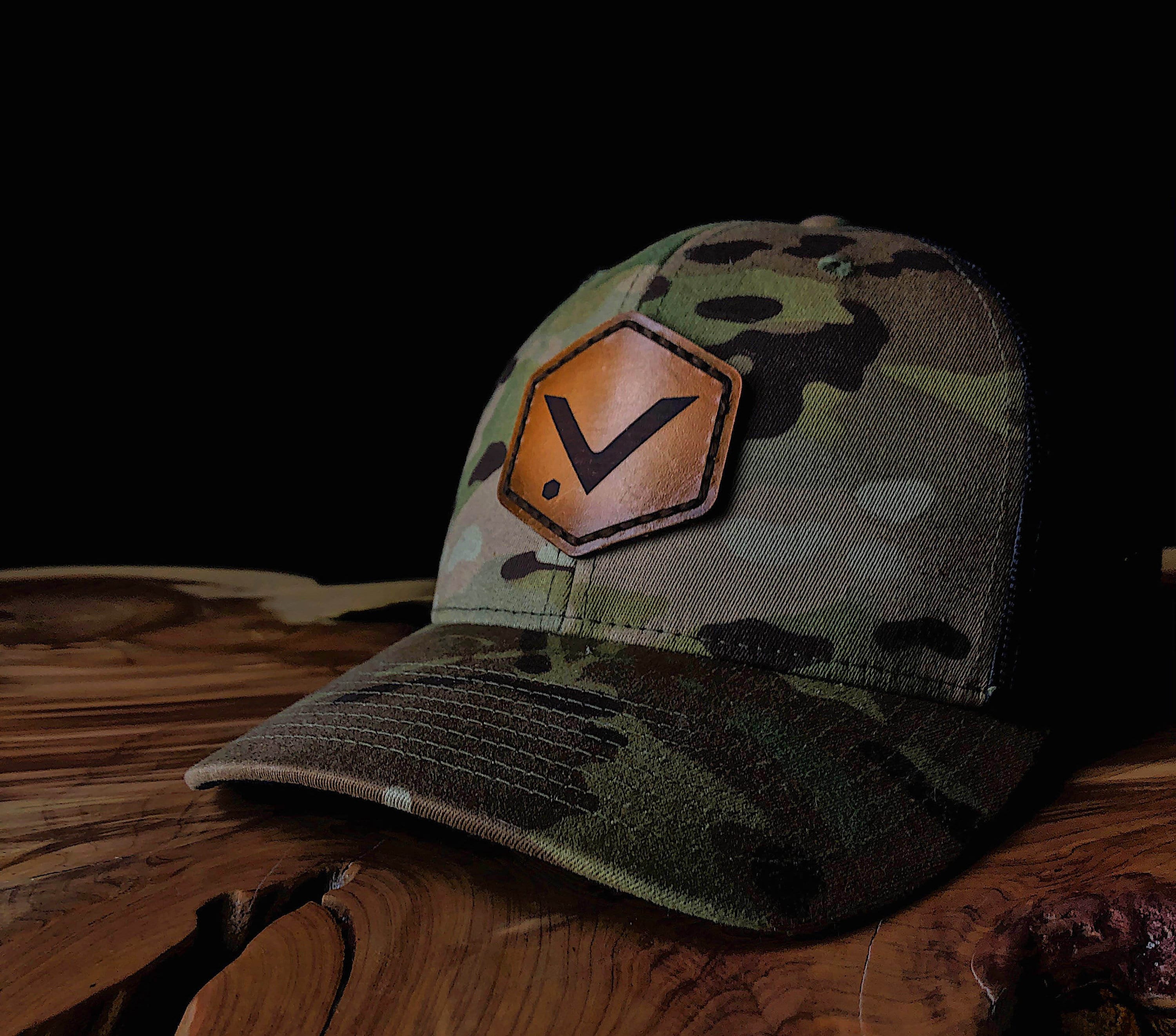 Custom Leather Patch Hat Laser Cut & Engraved Sewn on - Etsy