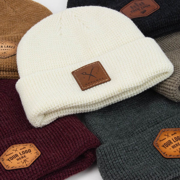 Leather Knit Hat Patch - Etsy