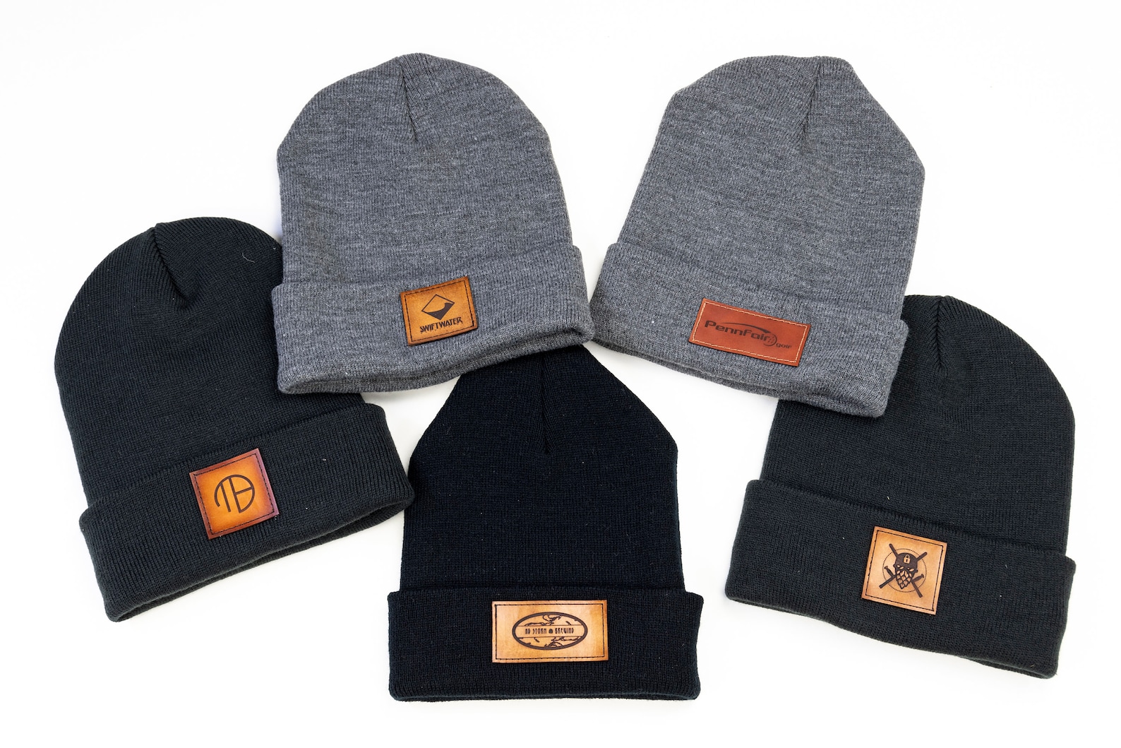 Custom Leather Patch Hats Classic Winter Hats Custom | Etsy