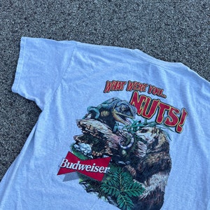 Vintage 90s Budweiser Ferret Lizard T Shirt - Etsy