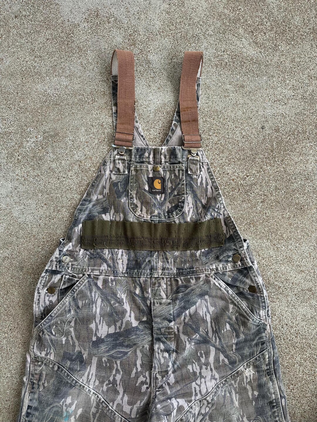 Vintage 90s Carhartt Real Tree Camo Hunting Overalls - Etsy