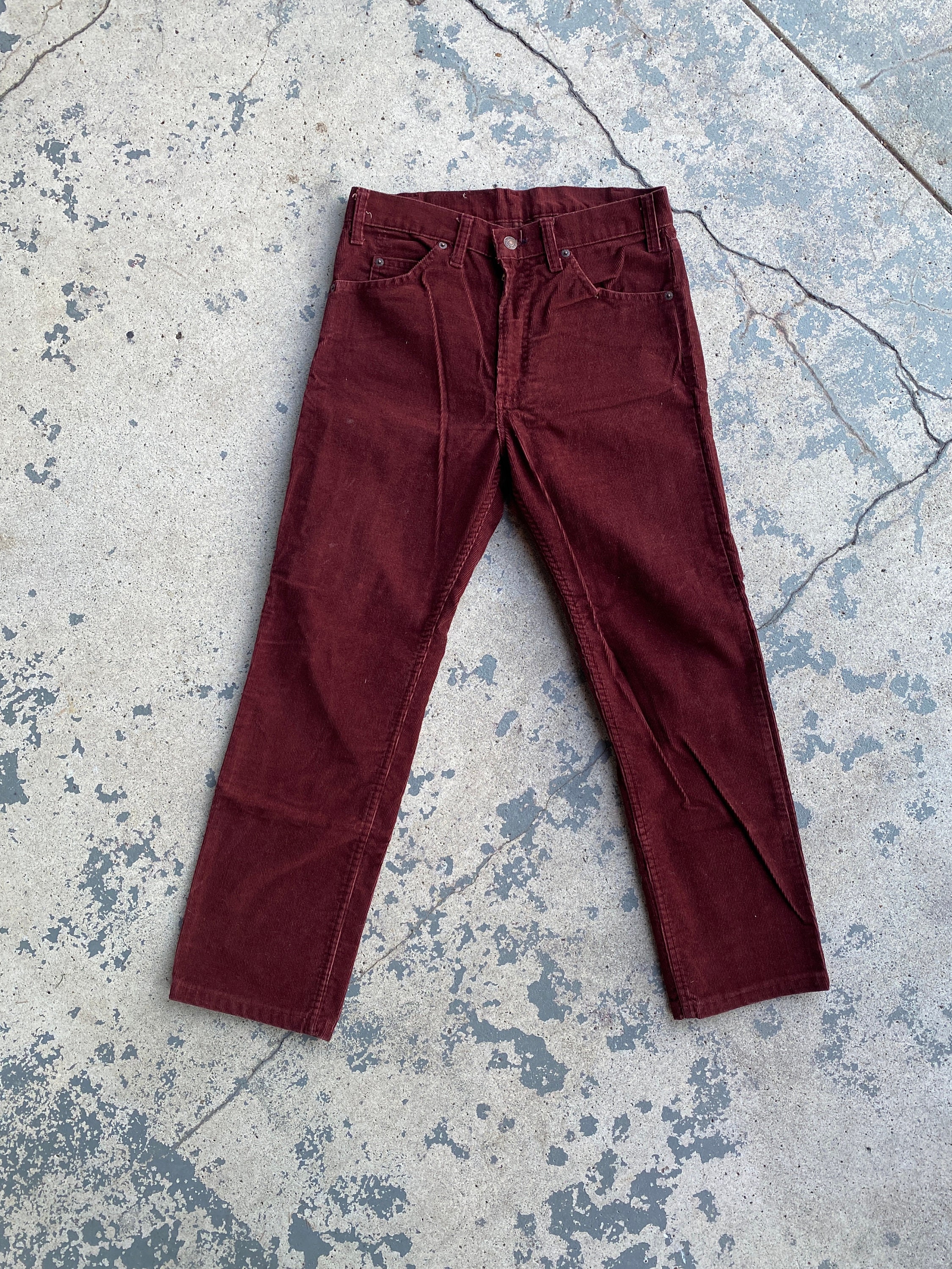 Vintage 70s/80s Levis Burgundy Corduroy 505s 30W - Etsy