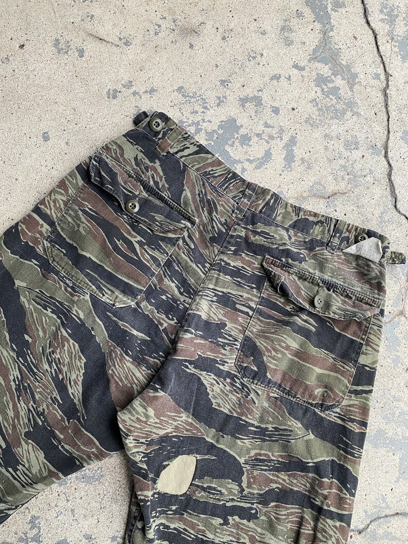 Vintage 70s/80s Tiger Stripe Camo Utility Pants 32W - Etsy