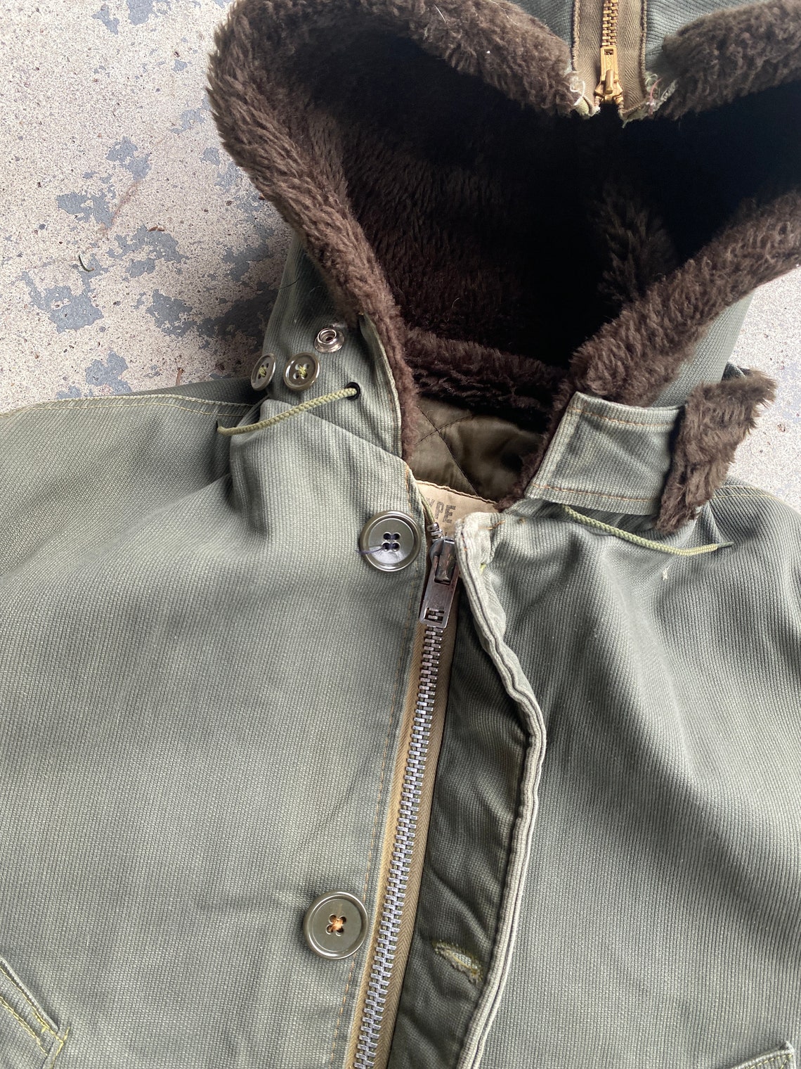 Vintage 50s B-9 Parka Flight Military Split Hood Jacket - Etsy