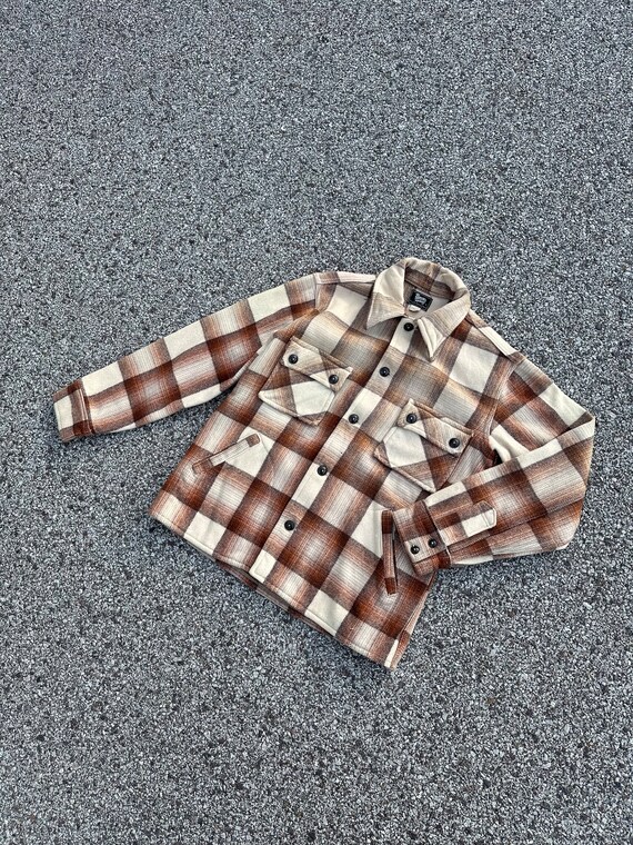 Vintage 50s Woolrich Heavyweight Earth Tone Flannel - Gem