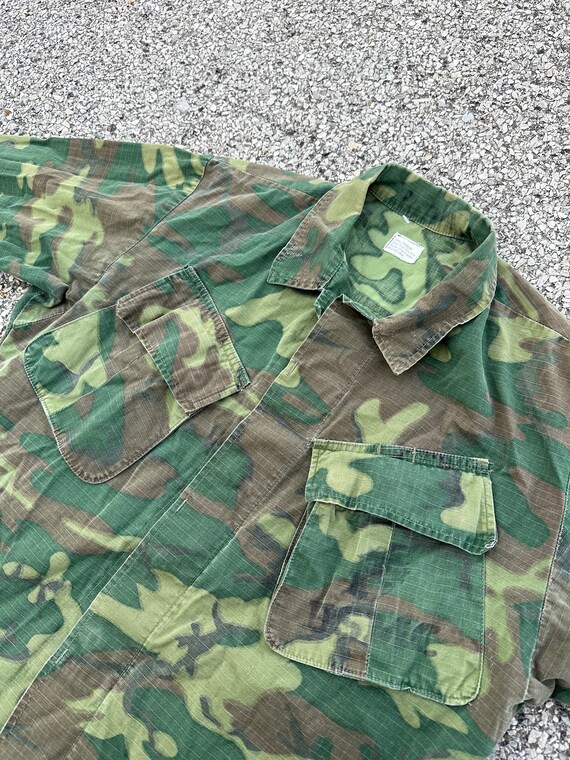 vintage military camo rip - Gem