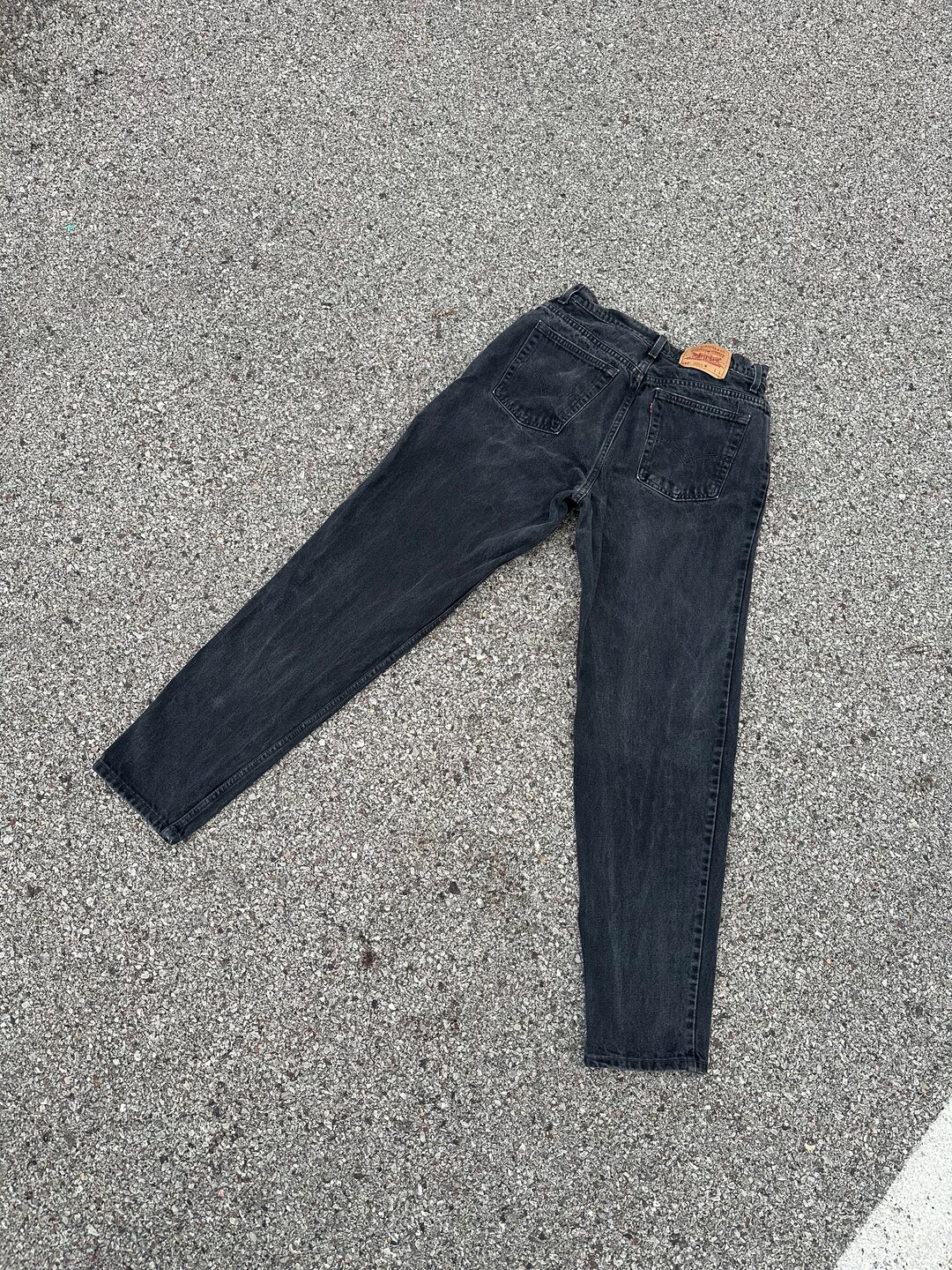 Vintage 90s Levis Black 550 Jeans 33.5W - Etsy