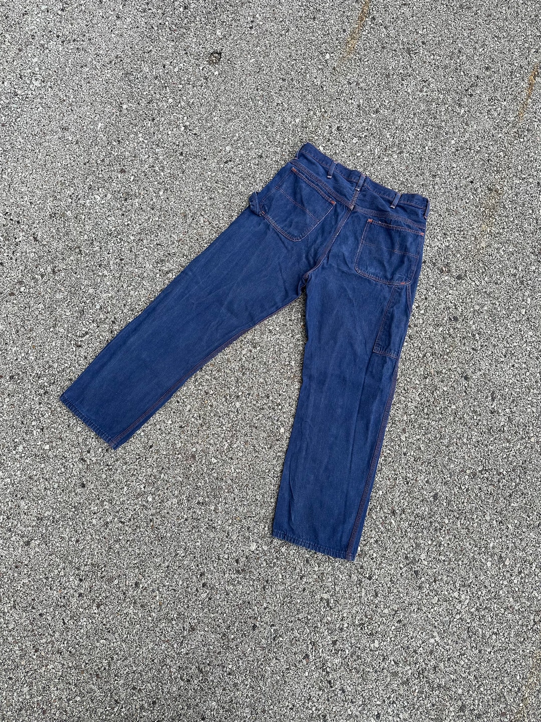 Vintage 70s/80s Wrangler Patch Work Carpenter Jeans 34W - Etsy