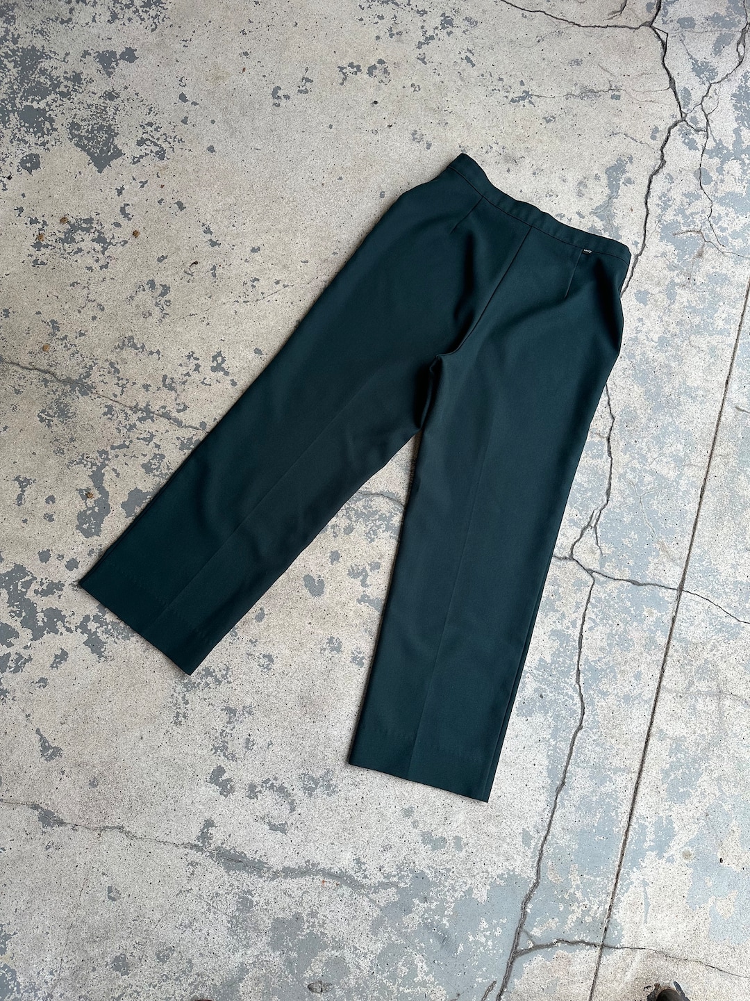 Vintage 70s/80s Levi’s Forest Green High Waisted Wide Leg Dress Slacks ...