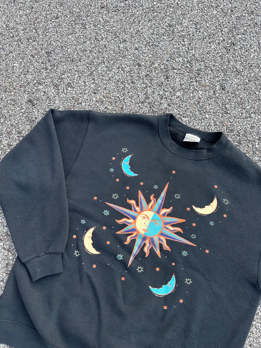 Vintage 90s Celestial Stars and Moons Sweatshirt - Etsy