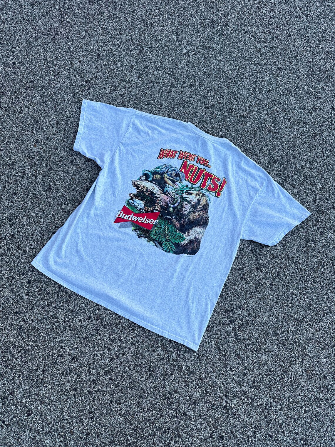 Vintage 90s Budweiser Ferret Lizard T Shirt - Etsy