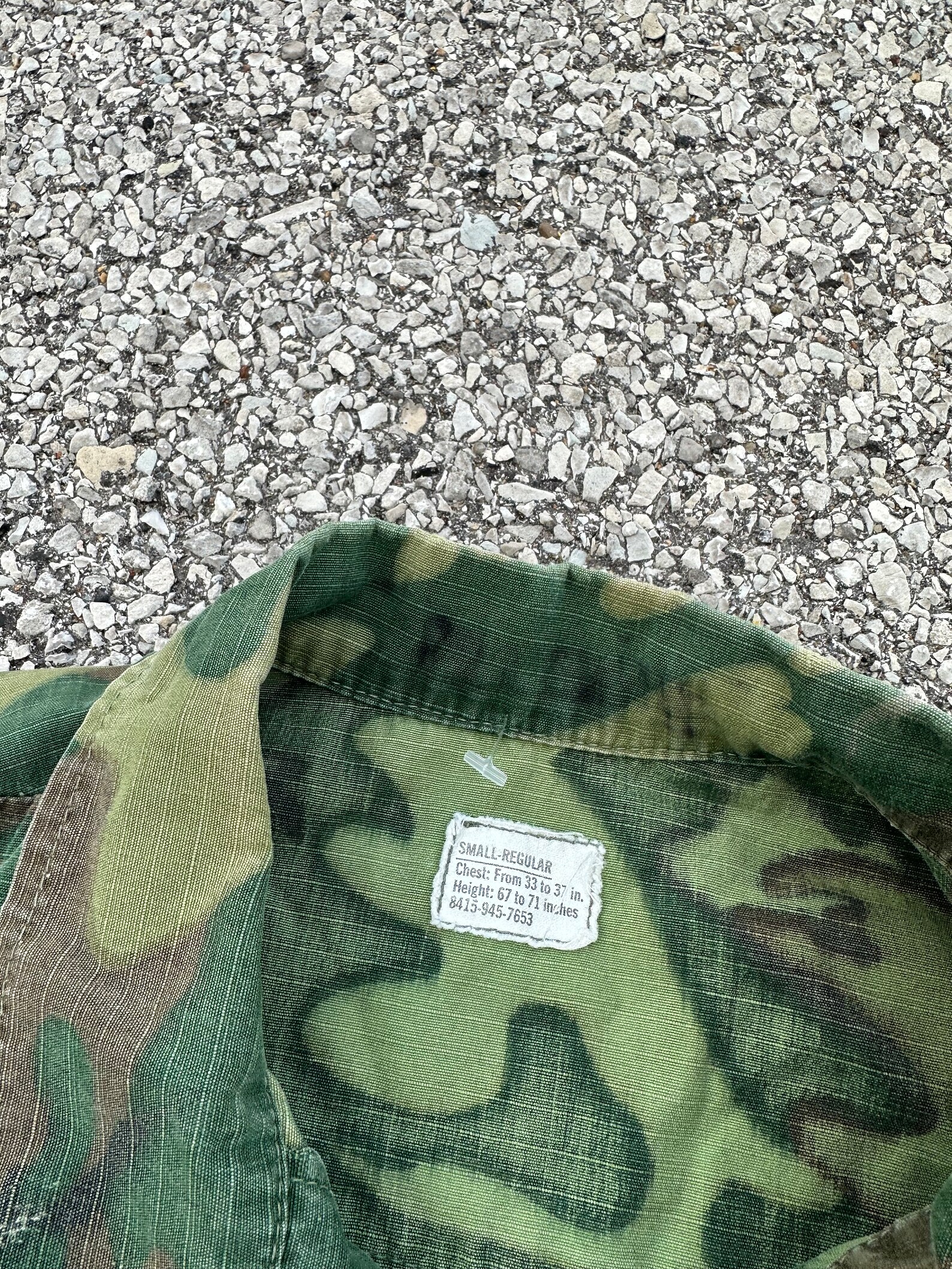 Vintage 60s USMC Military Jungle Tropical Camo Rip Stop Slant Pocket ...