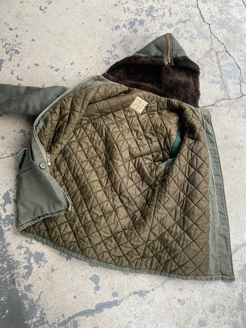 Vintage 50s B-9 Parka Flight Military Split Hood Jacket - Etsy
