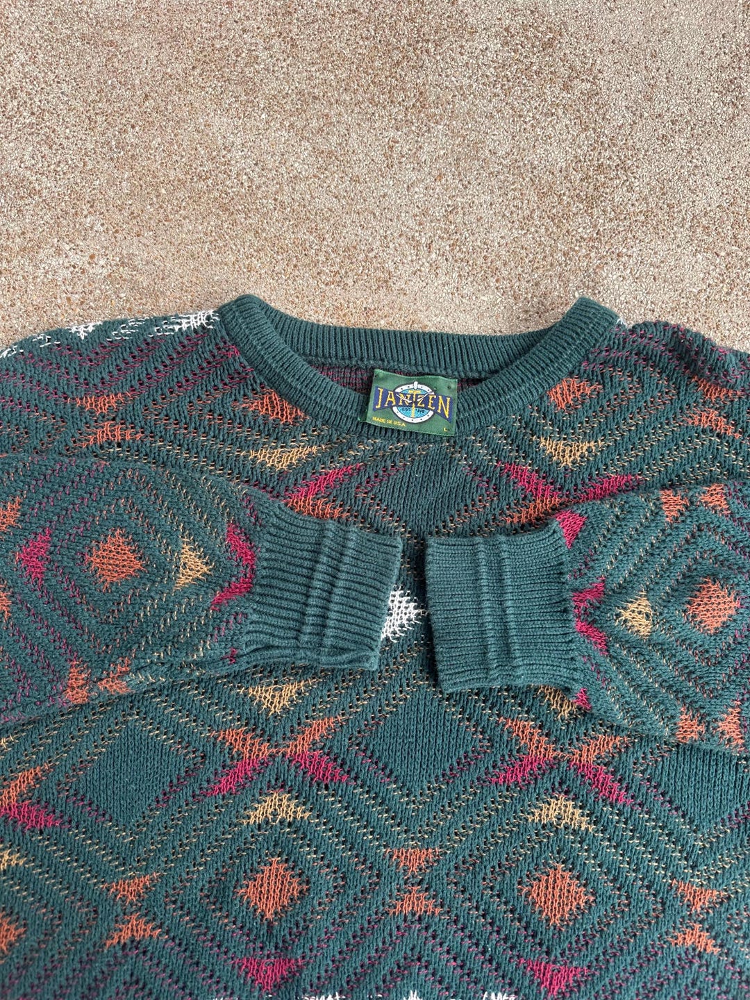 Vintage 90s Jantzen Aztec Pattern Sweater - Etsy