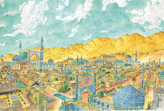 The Silk Road Art Print | Etsy