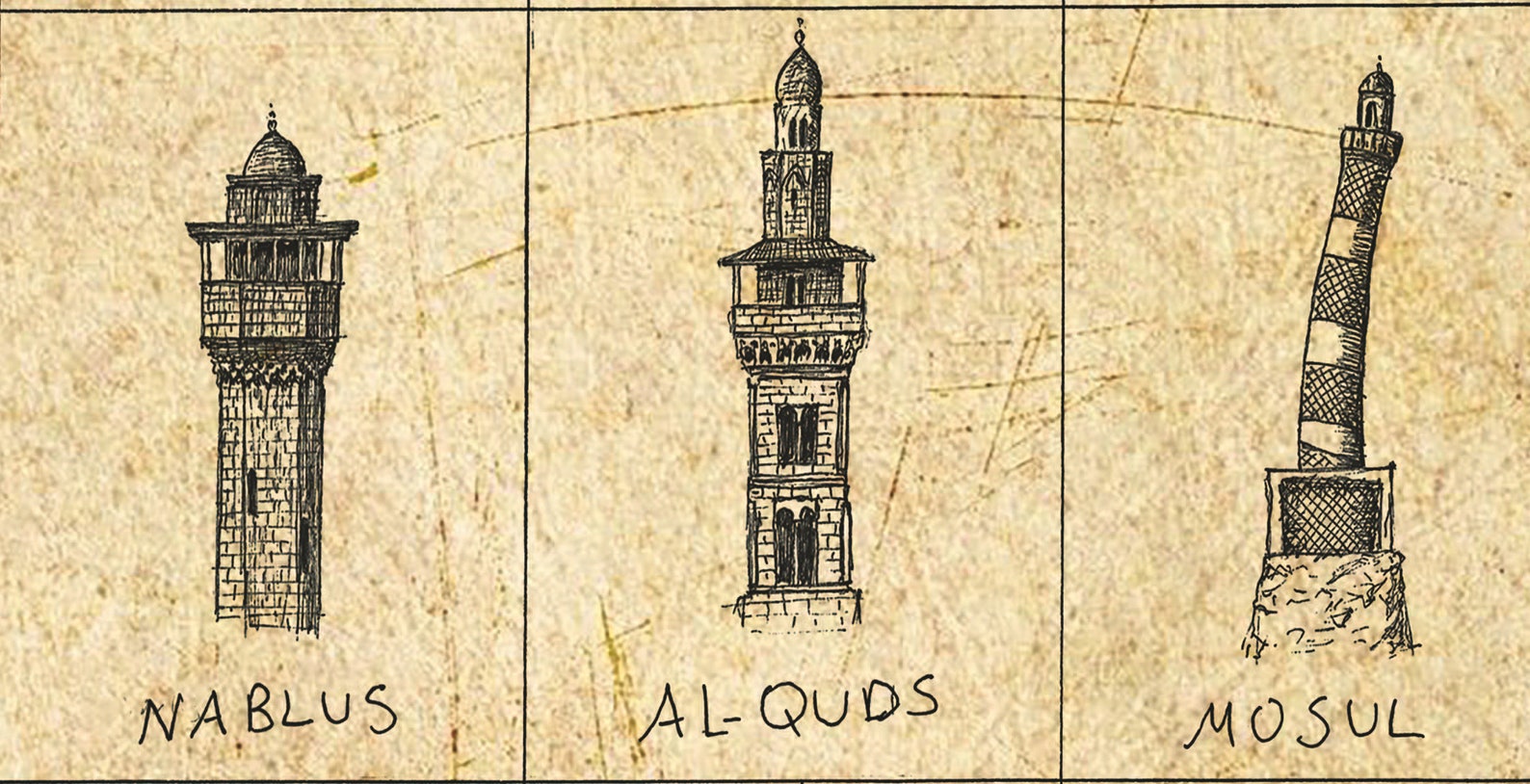 Collection of 25 Minarets - Islamic Wall Art Print | Ornaments of the ...