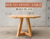 Round Dining Table Build Plans - Etsy