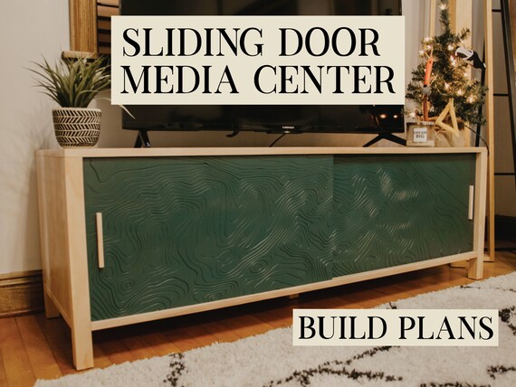 Sliding Door Media Center Build Plans - Etsy