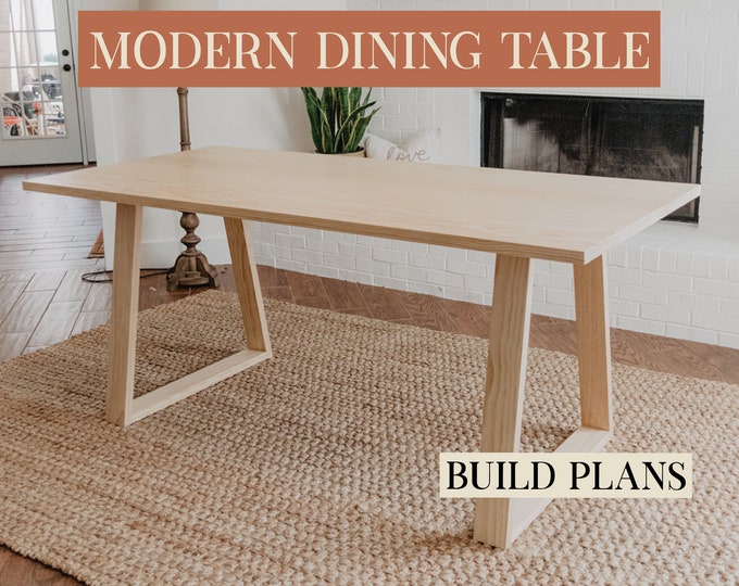 Round Dining Table | Build Plans - Etsy Canada