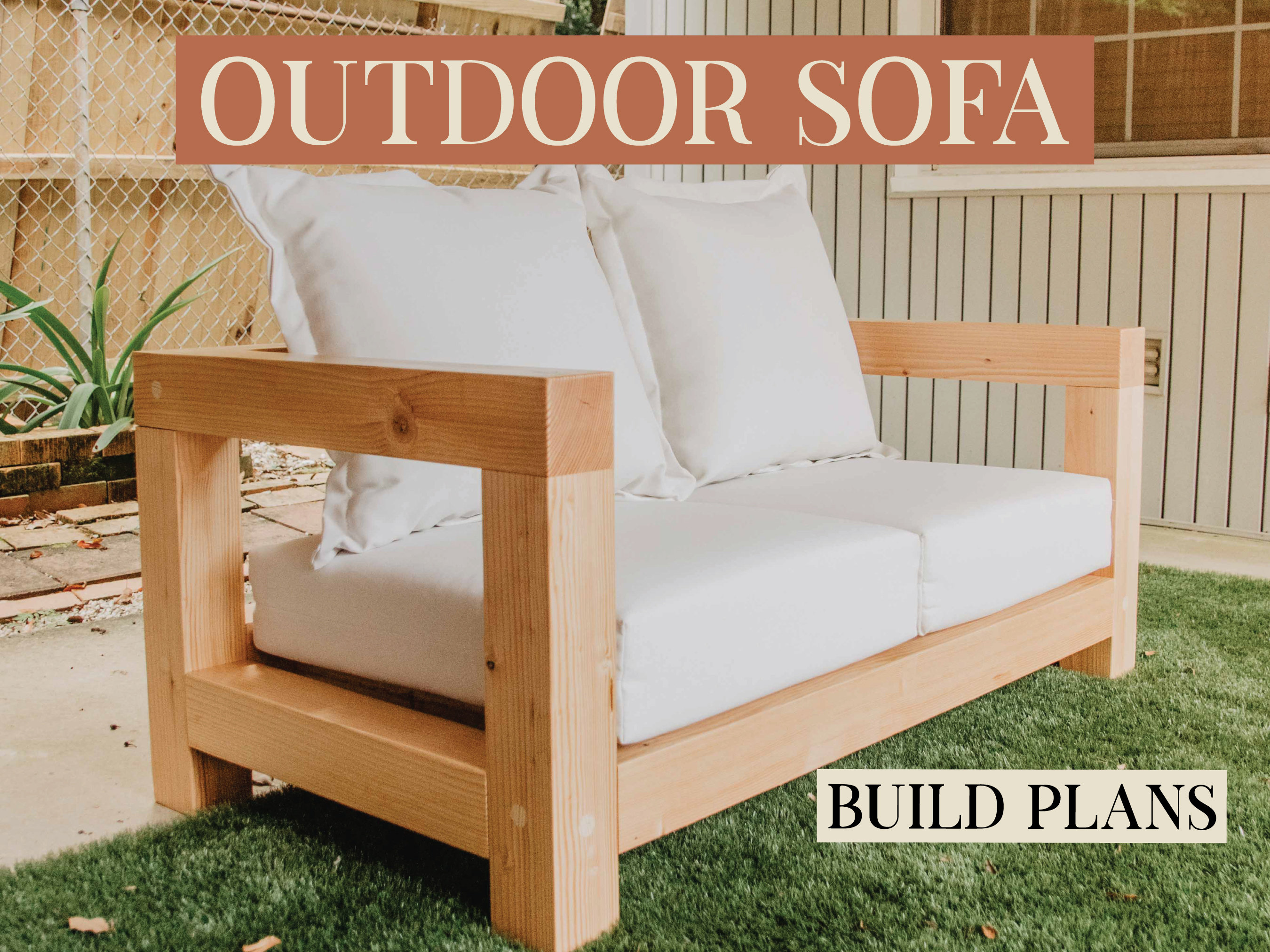 Outdoor Lounge Sofa Build Plans - Etsy