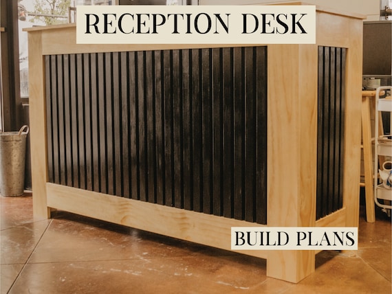 Reception Desk Build Plans - Etsy