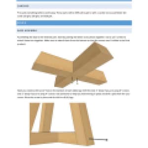 Round Dining Table | Build Plans - Etsy