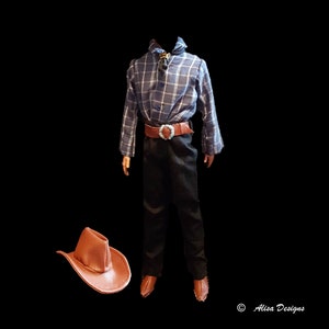Handmade Cowboy Style Pants, Shirt, Stetson Hat, Belt, Vest and Boots ...