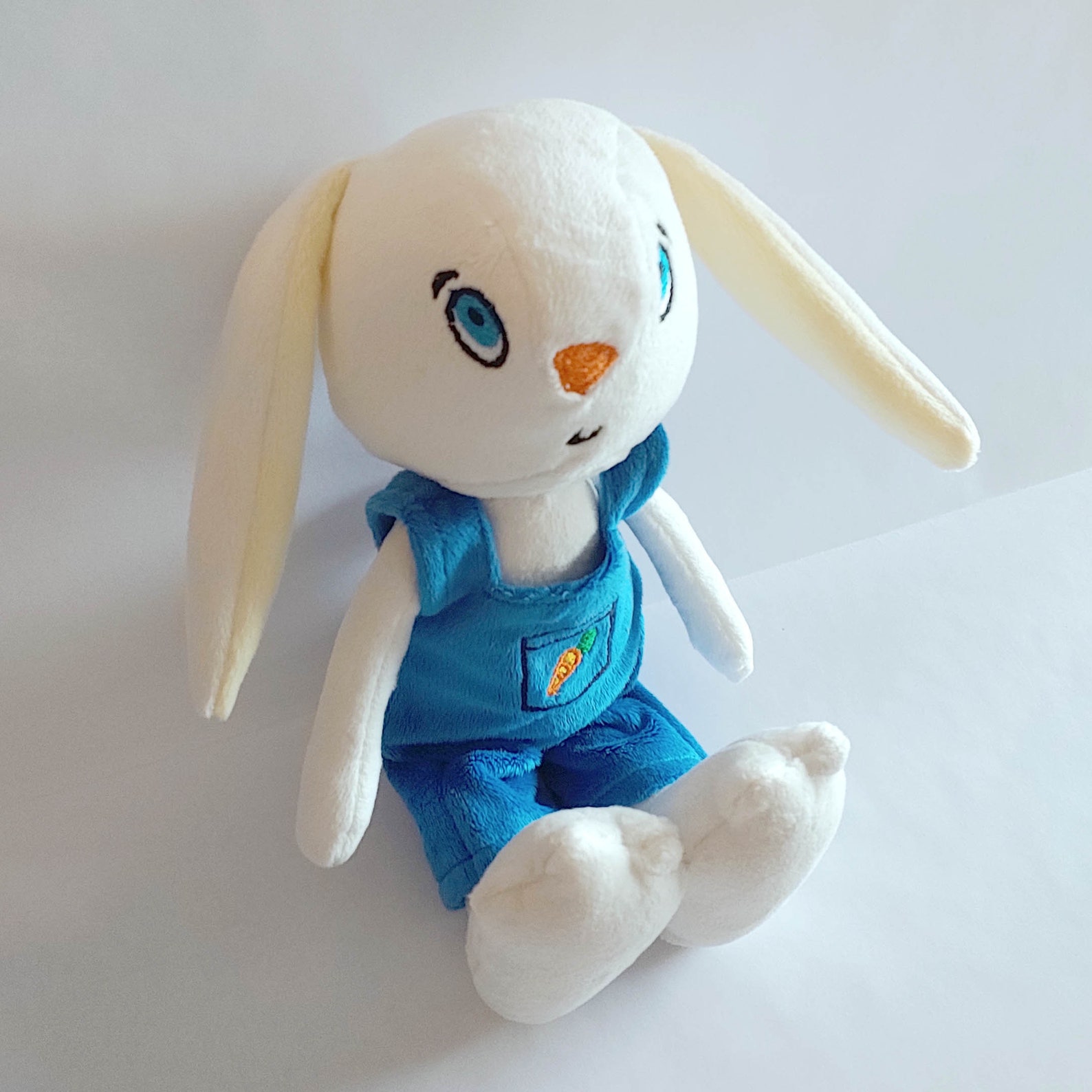 Colin the Bunny Stuffed Animal Custom Plush Baby Gift - Etsy