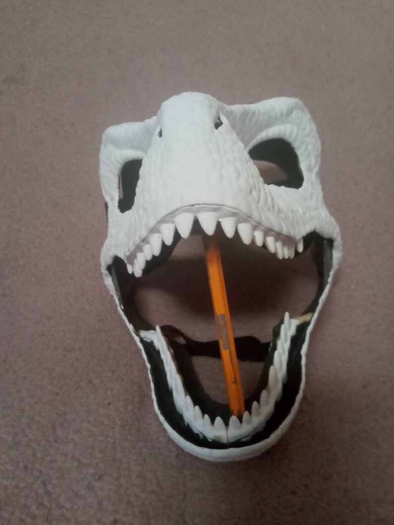 Custom Painted Dino Mask - Etsy