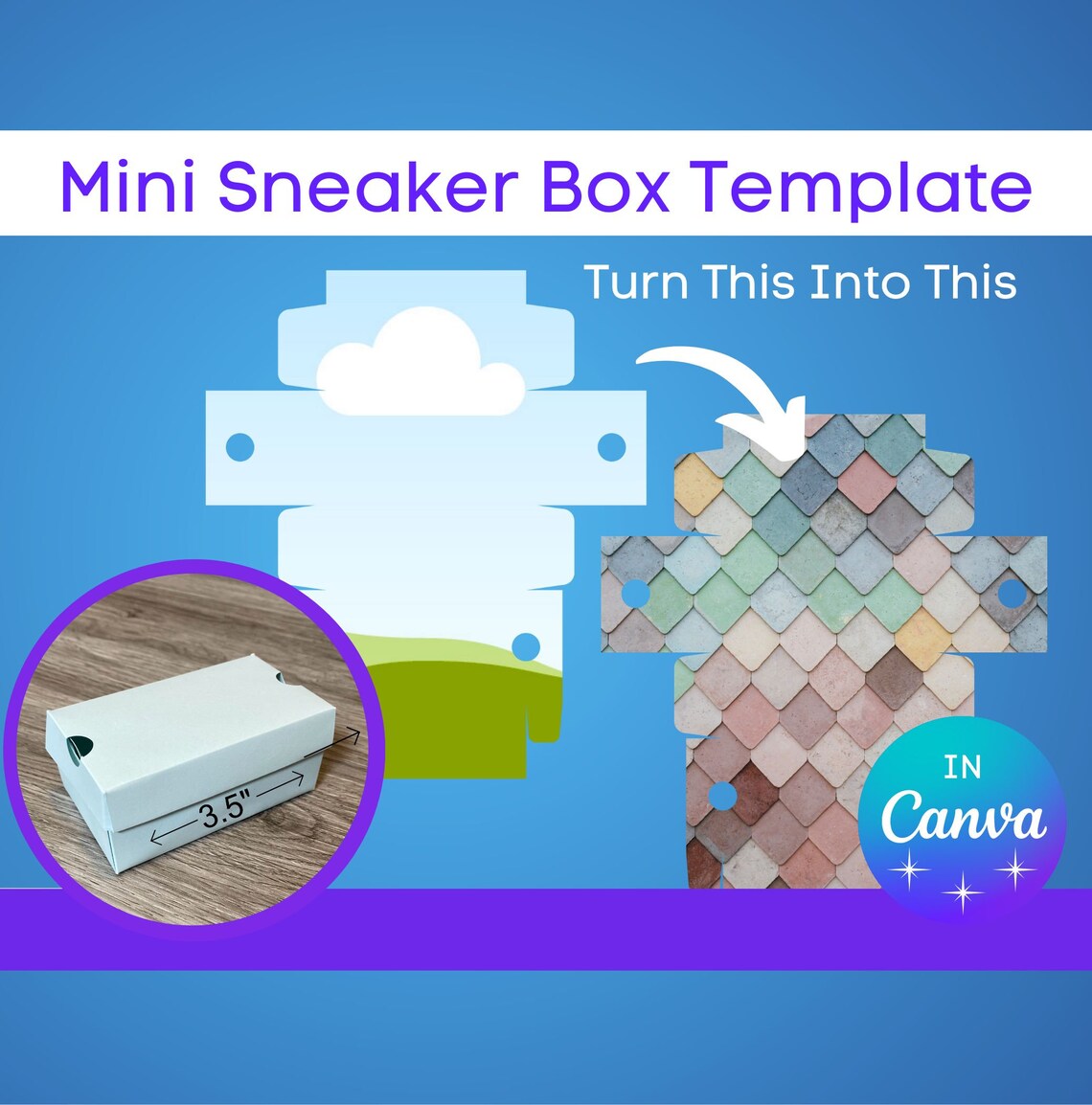 MINI Shoe Box Template | Mini Shoe Box SVG | Mini Shoe Box Party Favor ...