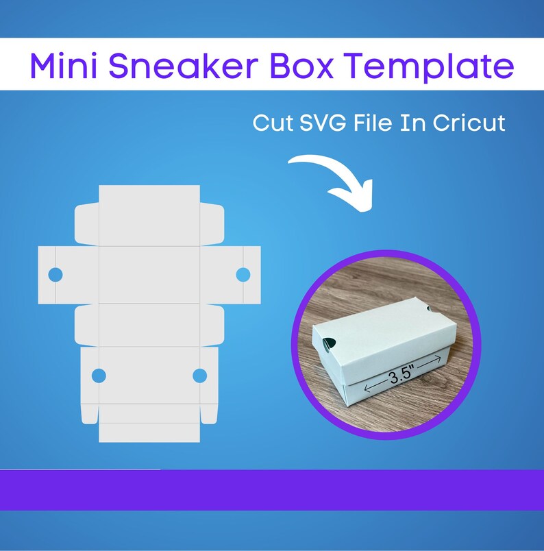 MINI Shoe Box Template | Mini Shoe Box SVG | Mini Shoe Box Party Favor ...