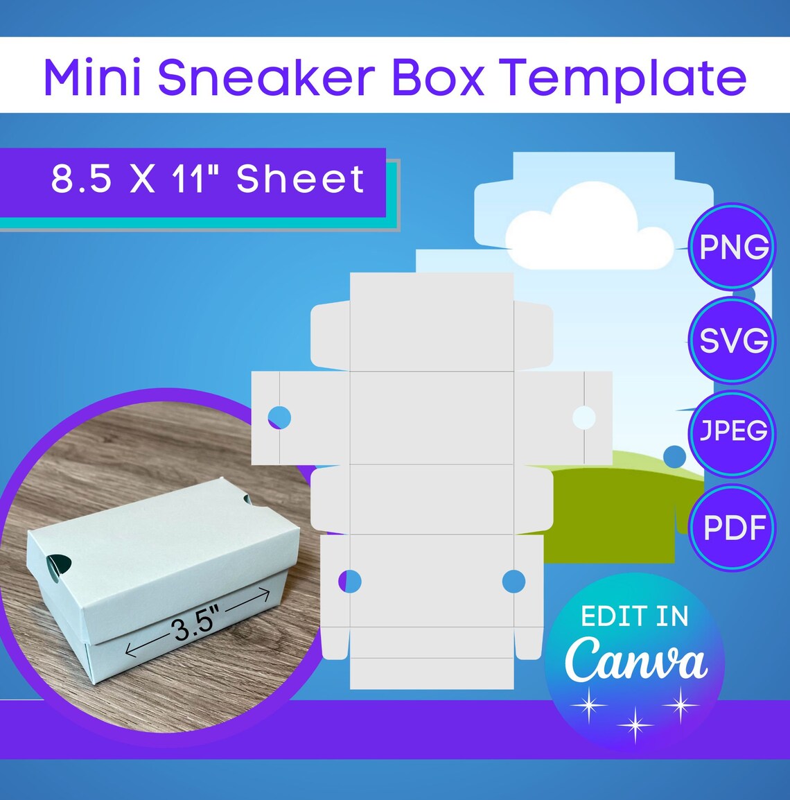 MINI Shoe Box Template | Mini Shoe Box SVG | Mini Shoe Box Party Favor ...