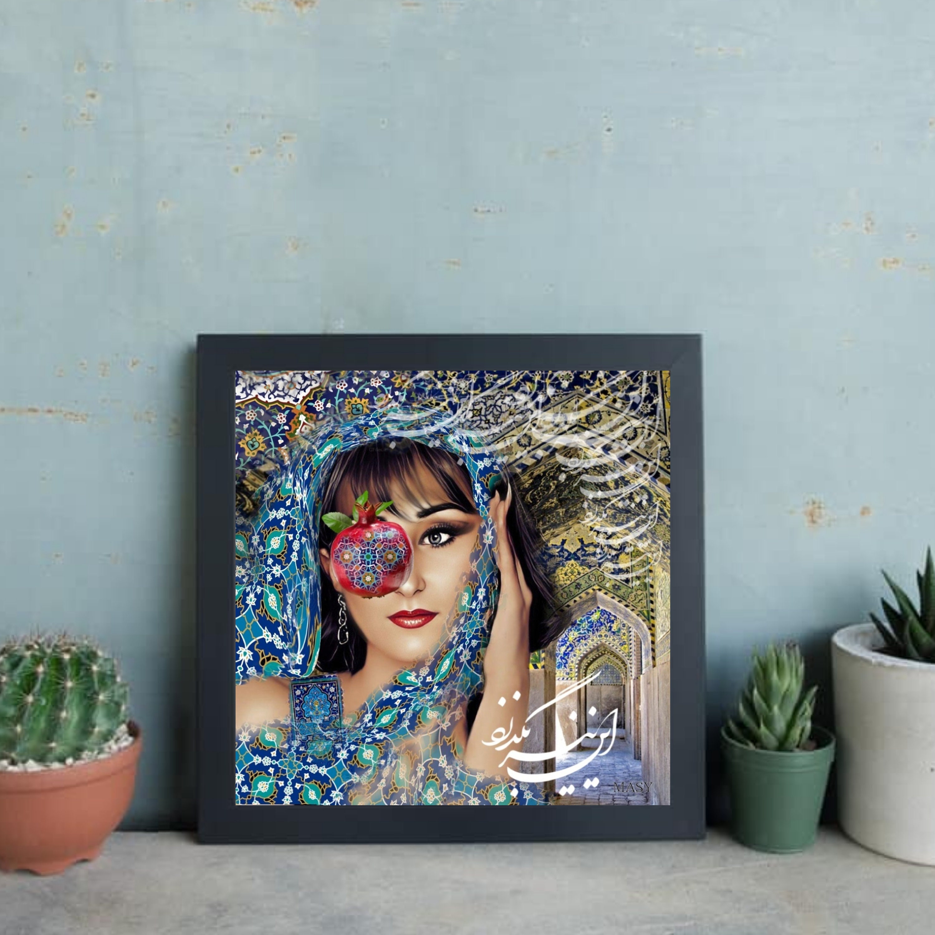 Iranian Painting Art Wall Decor Print Modern Art Persian Painting Wall ...