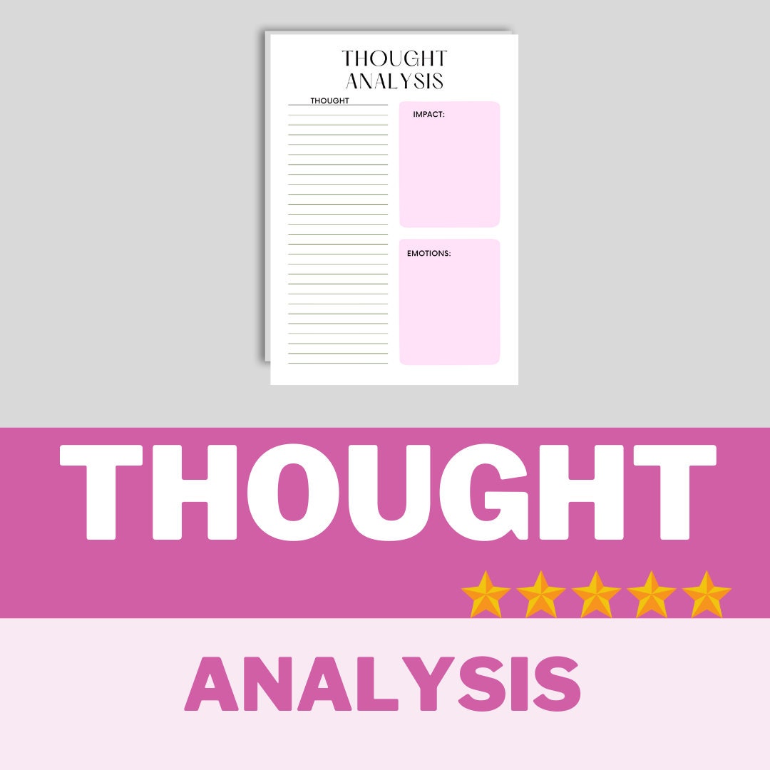 Trigger Processing/worksheets for Thought Processing for Mental Health ...