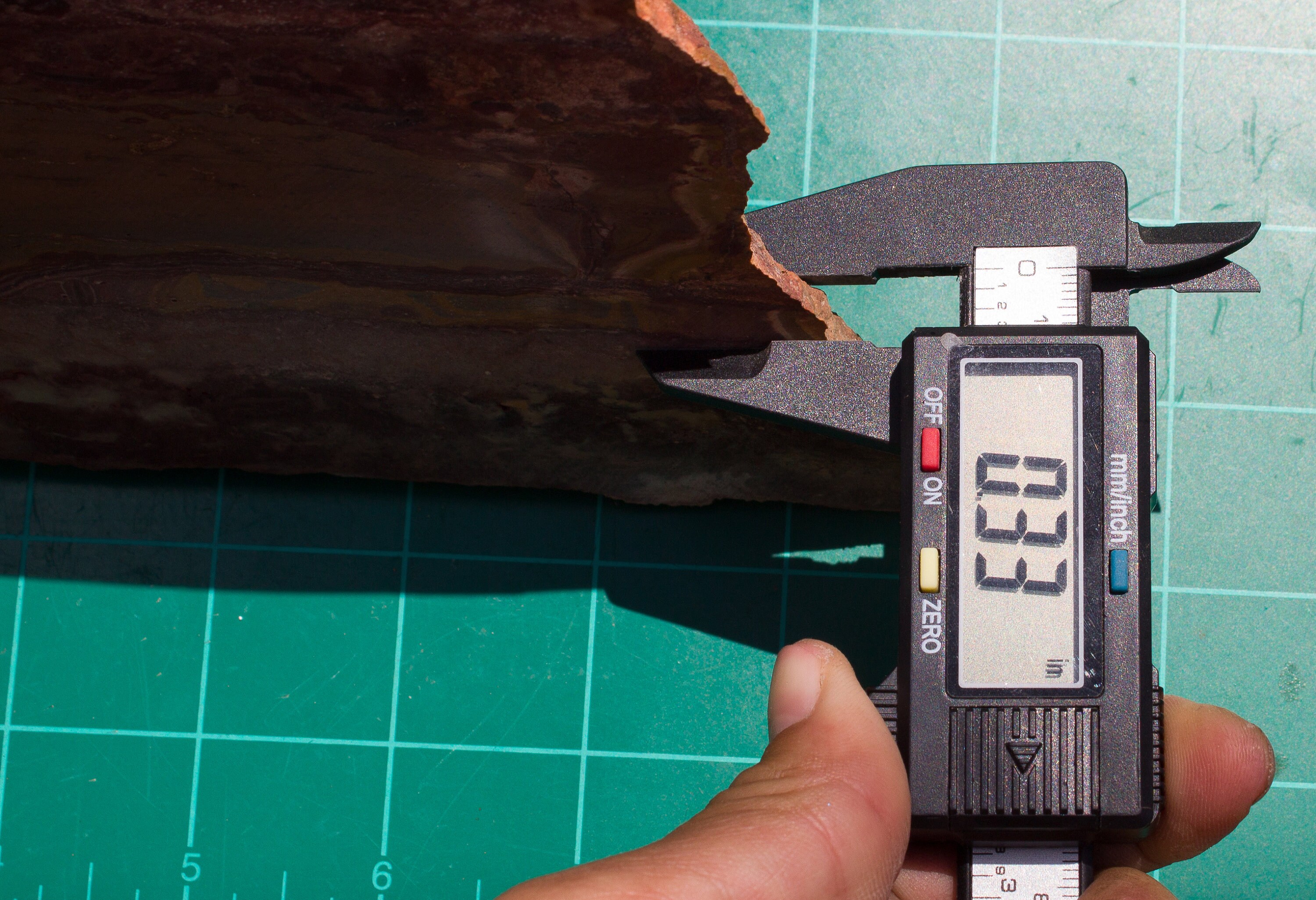 Lapidary Slab- Red, Yellow and Tan Banded Wonderstone Rhyolite - Etsy