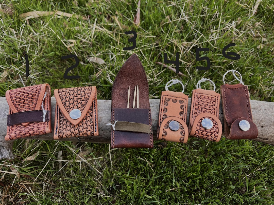 Pocket Toothpick Case / Leather Toothpick Holder / Stocking Stuffer ...