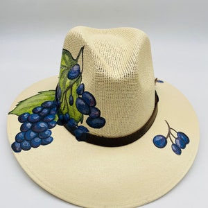 Hand Painted Mexican Artisan GRAPES HAT - Etsy