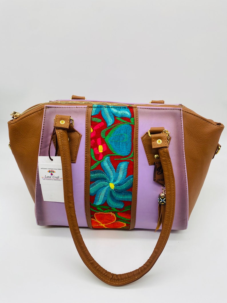 Tooled Mexican Hand Bag Artisanal Purse Mexican Purse Leather Crossbody ...