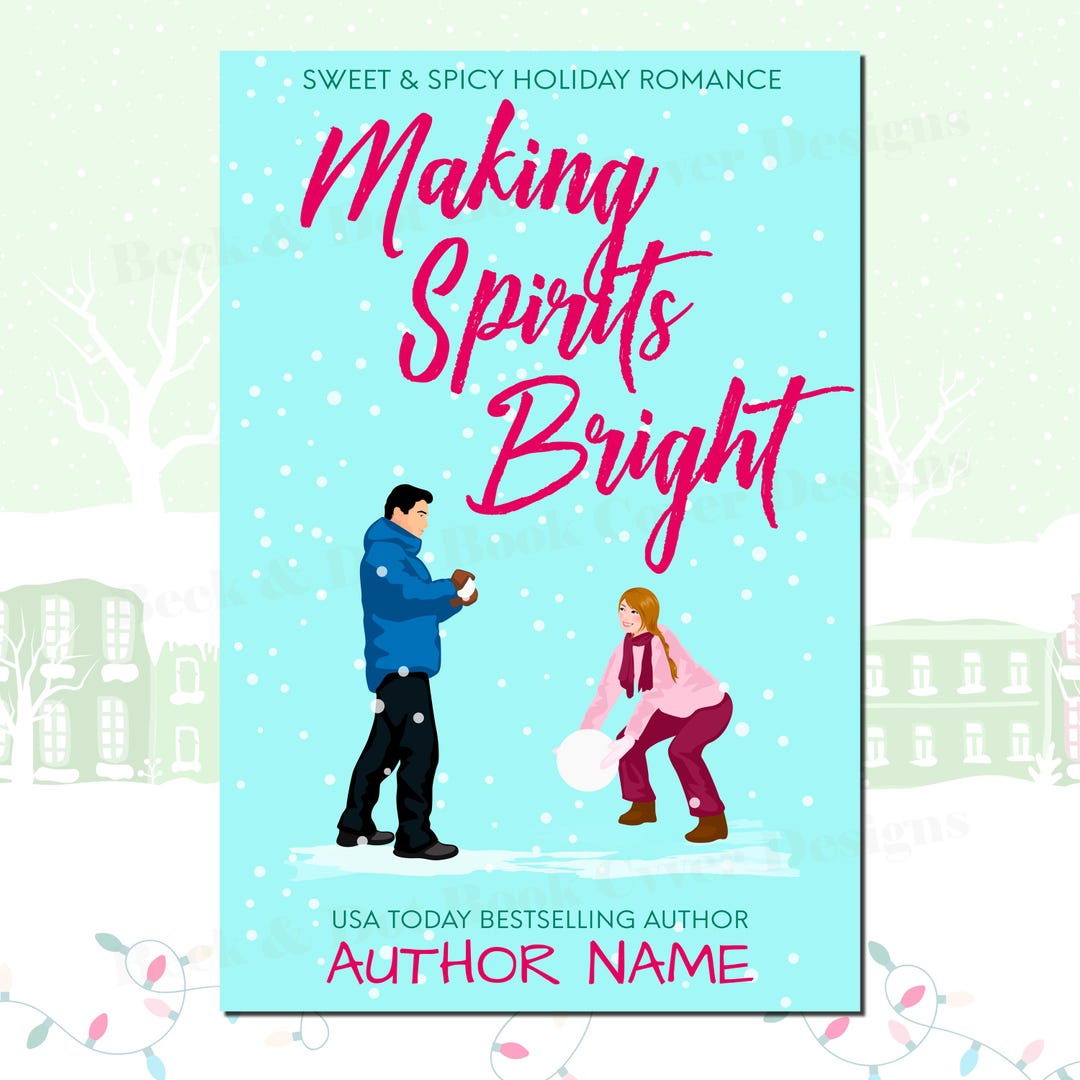 Pre-made Christmas Rom-com Book Cover: Unique Ebook Design - Etsy