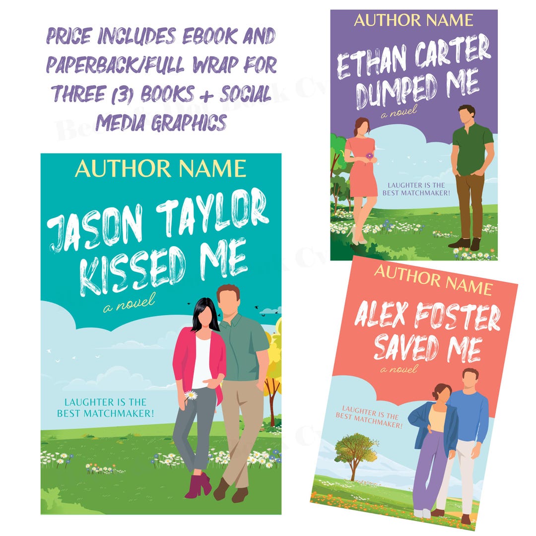 Premade Book Covers, Romance, Rom-com - Etsy