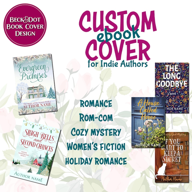 Custom-made Book Cover Design, Holiday Romance; Your Design Ideas ...