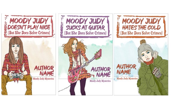 Pre-made Book Covers Cozy Mystery YA | Etsy