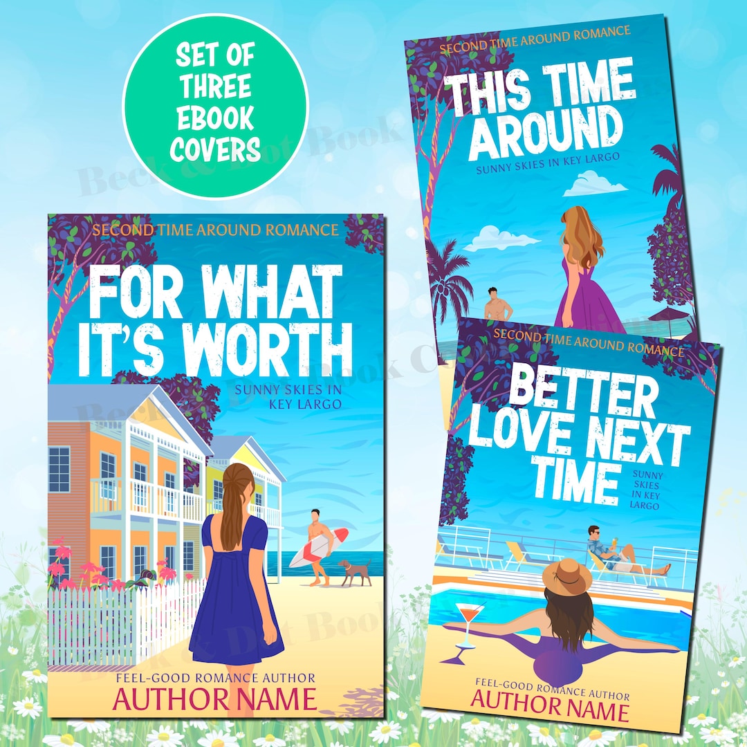 Pre-made Ebook Cover Set, Romance Book Cover, Rom-com, Sweet Romance ...