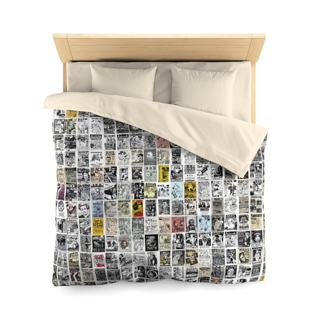 Punk Band Flyers - Microfiber Duvet Cover - Queen Size - Etsy