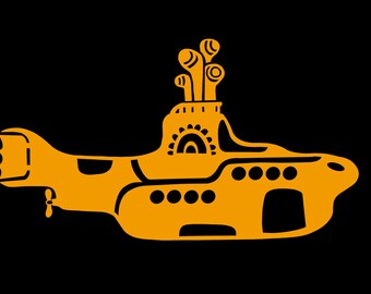 Yellow Submarine Car Stickers | Etsy