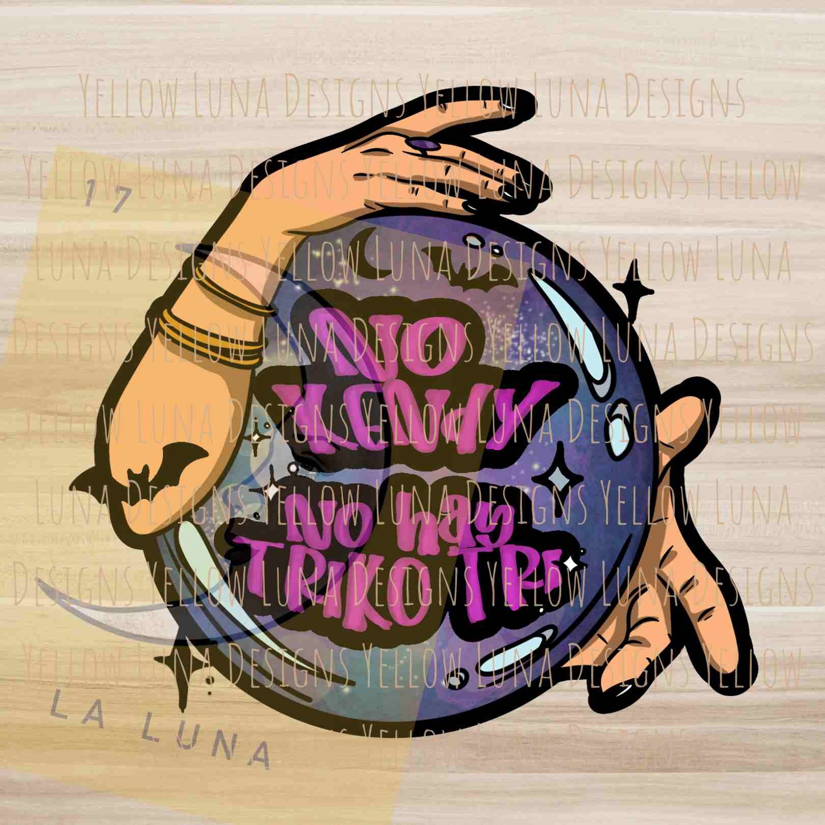 No Kendy No Triko Tri Halloween PNG and SVG - Etsy